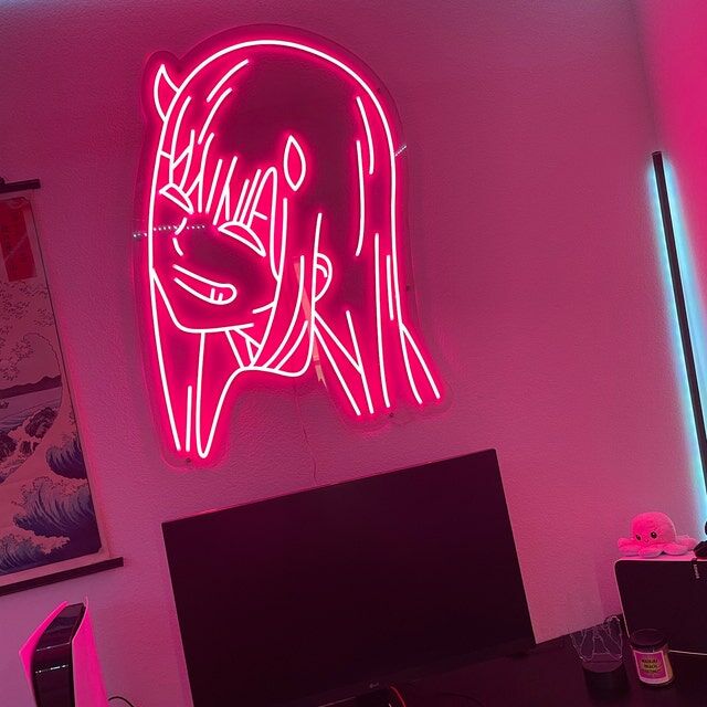 Zero Two anime girl – Led neon sign