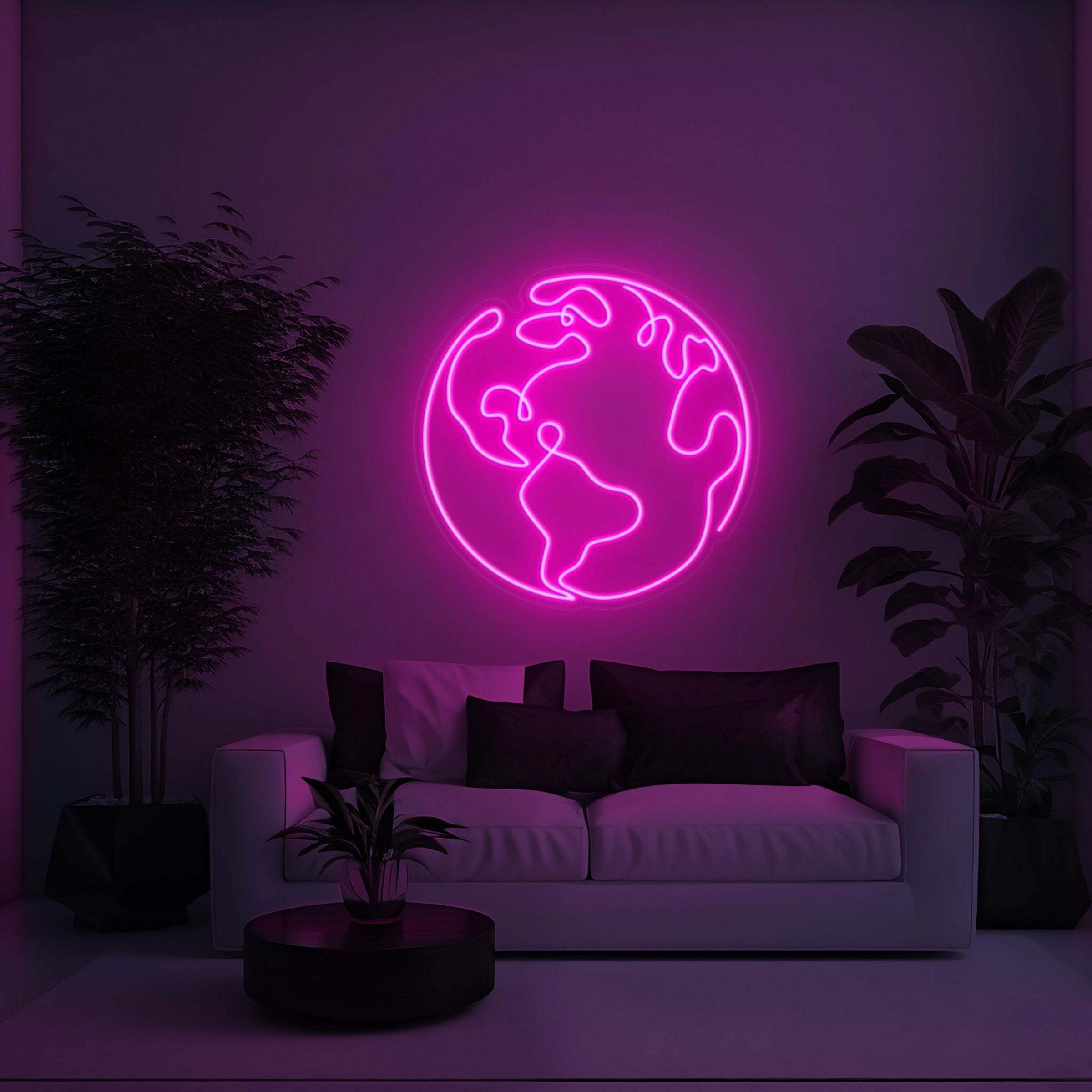 Earth Aesthetic LED Sign