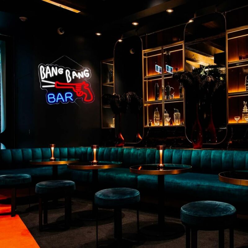 Brighten Up Your Bar, Office, or Man Cave with the Bang Bang Bar Red ...