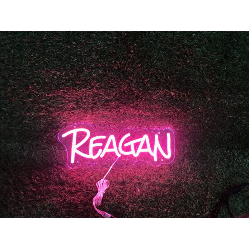 Light Up Your Space: Reagan Pink LED Neon Sign for Bars, Weddings, and ...
