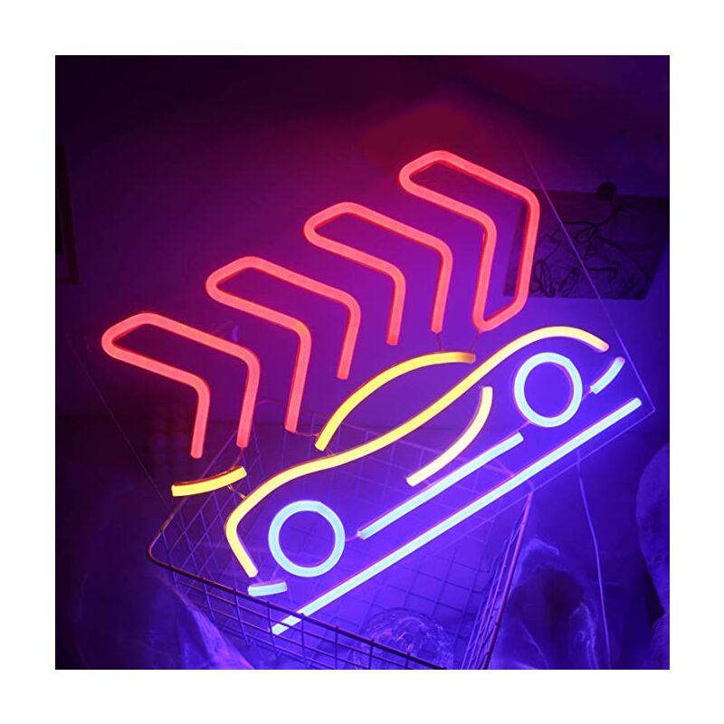 Neon Car Signs Led Neon Sign Red Neon Light Signs For Bedroom Game Area