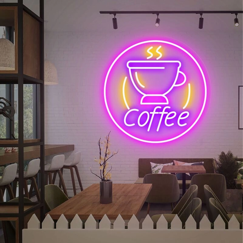Brighten Your Cafe, Home, or Office Space with the Coffee Shop Led Neon ...